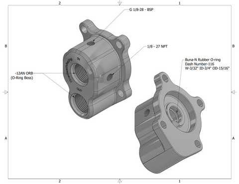 KA24DE Billet Oil Filter Relocation Block – TDR Performance